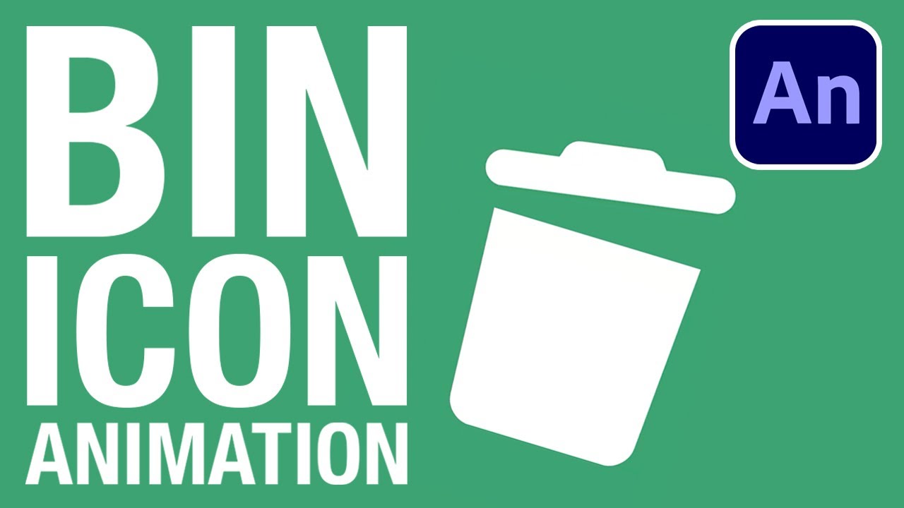 Bin Icon animation in Adobe Animate | Tutorial | Free Project - YouTube