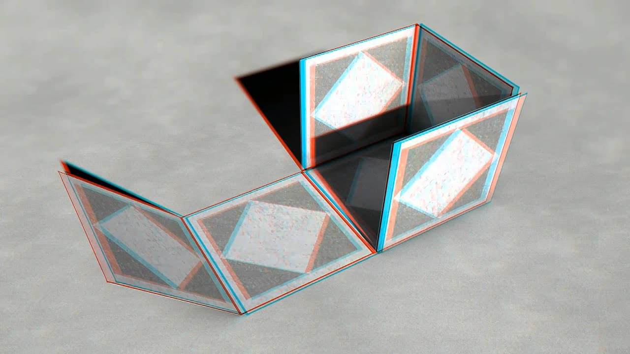 Make 3D Solid Shapes - Cube / Куб (Anaglyph 3D / Анаглиф 3Д) - YouTube
