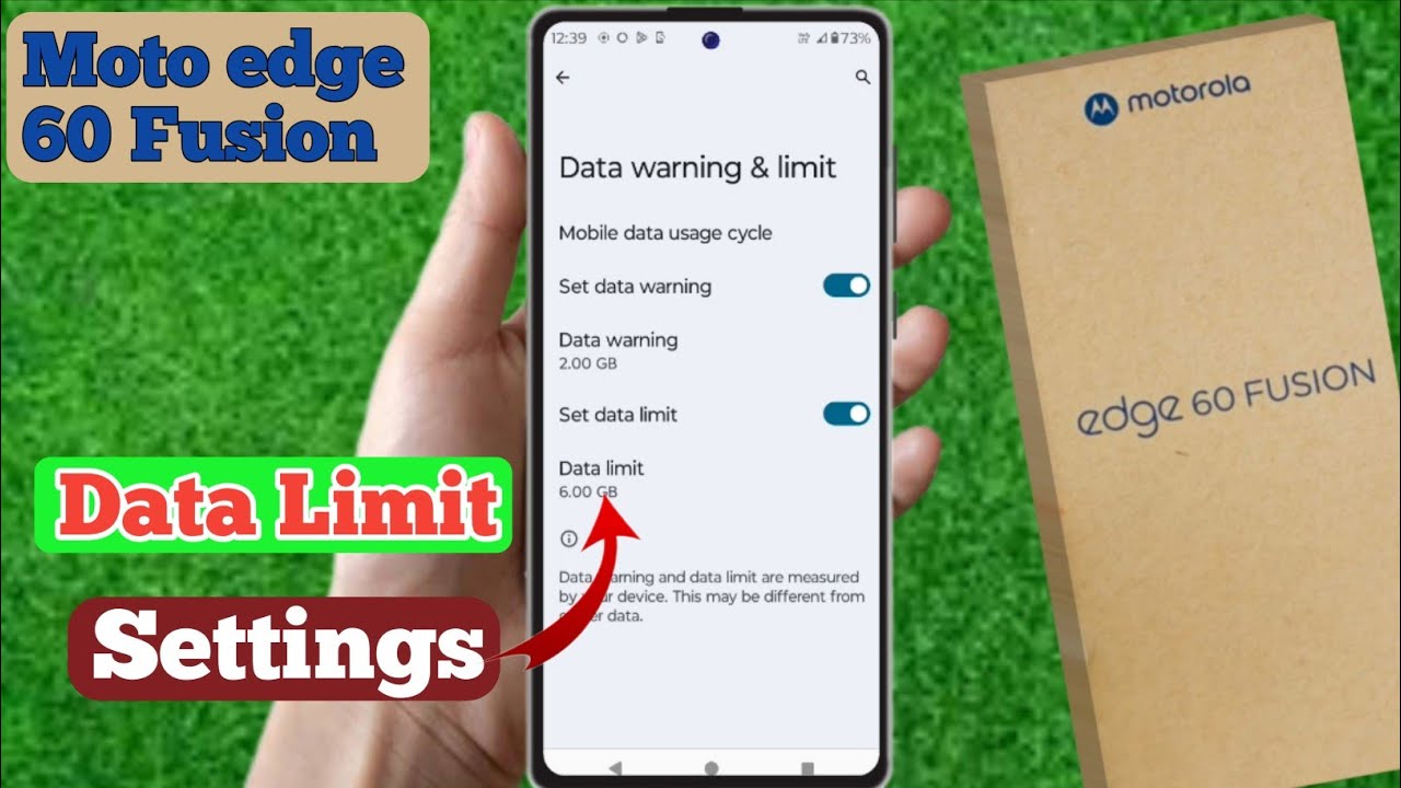 how to set data limit in moto edge 60 fusion, moto edge 60 fusion data ...