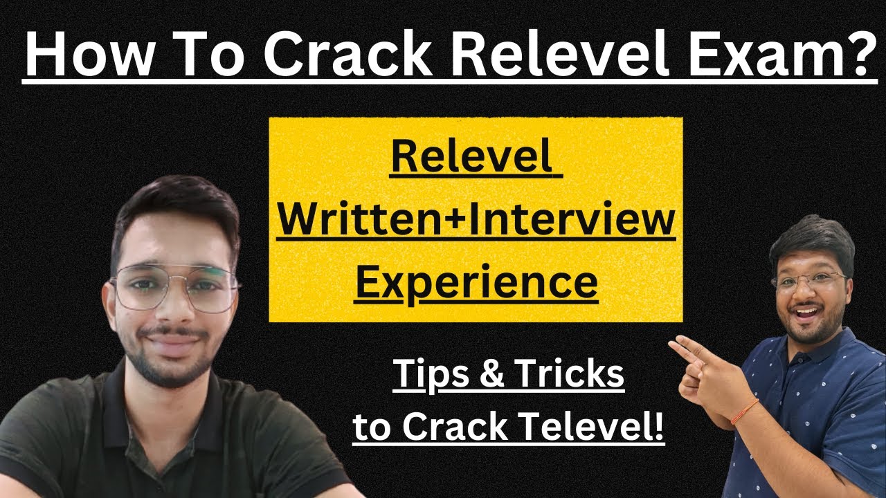 Relevel Job Written + Interview Experience | How To Crack Relevel in ...