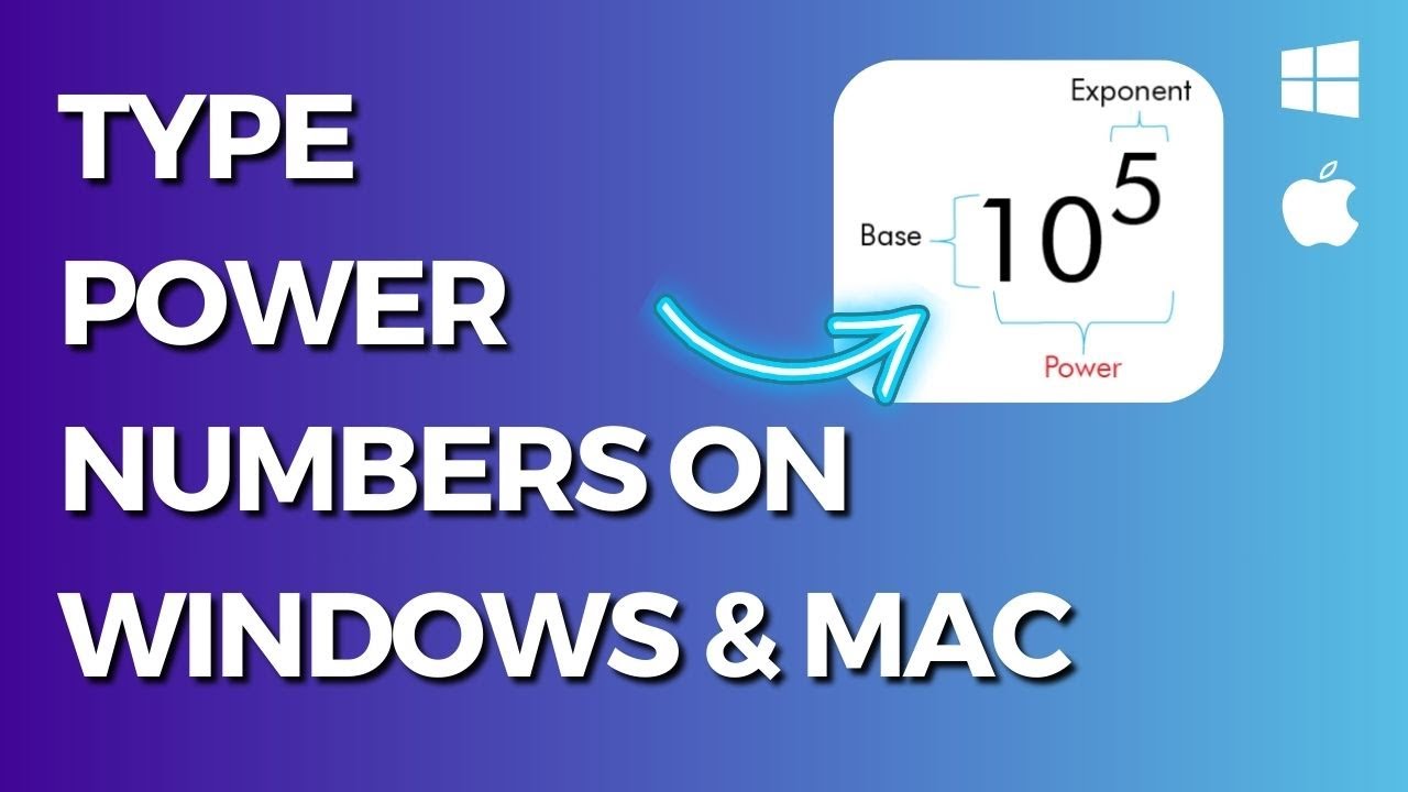 How to Type Power Numbers on Keyboard (Windows & Mac) - YouTube