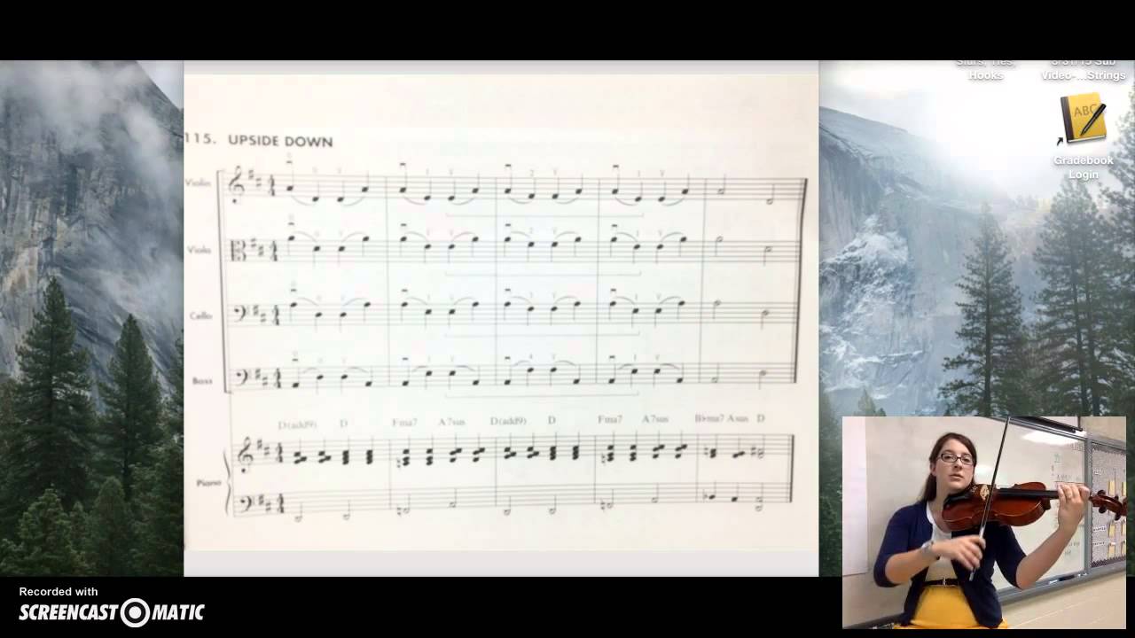 Slurs Across Strings (Essential Elements Bk 1, #109 & #115) - YouTube