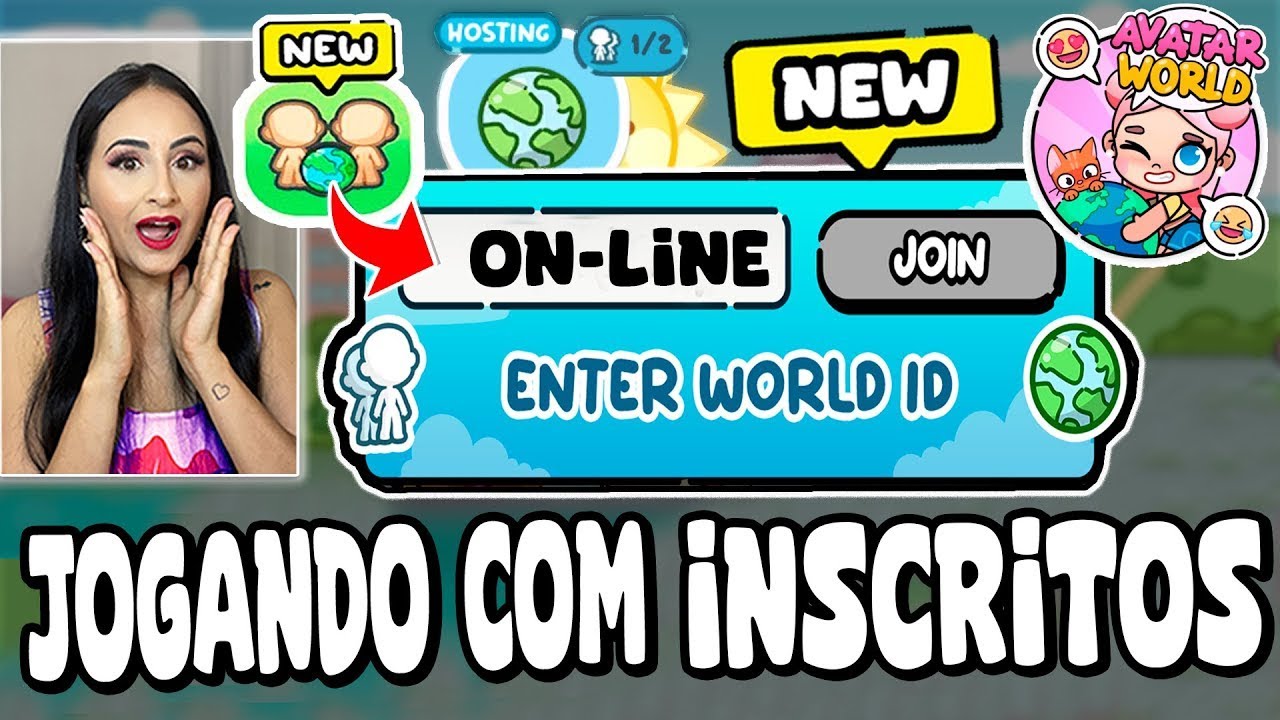 JOGANDO ONLINE COM INSCRITOS NO PAZU AVATAR WORLD!CÓDIGO JOGAR JUNTO ...