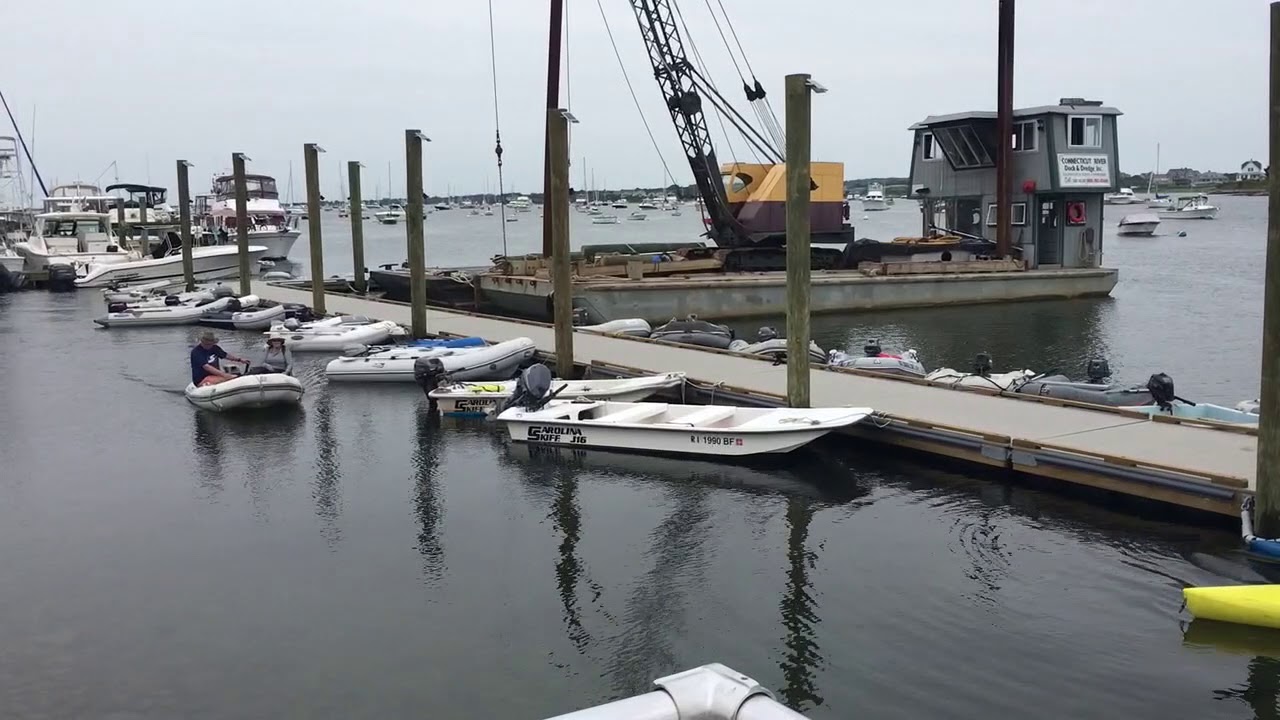 Dinghy dock opens - YouTube