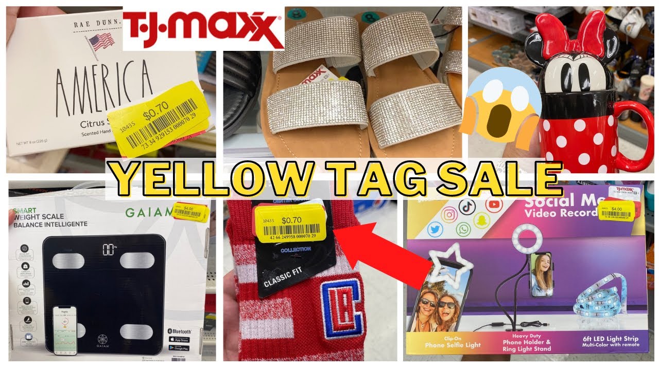 TJ MAXX SHOP WITH ME | TJ MAXX YELLOW TAG CLEARANCE!! - YouTube