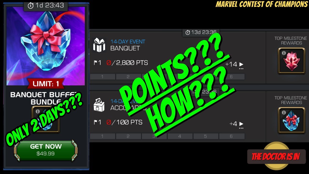 How To Get The Most Points From The Banquet And Accolade MCOC Events ...