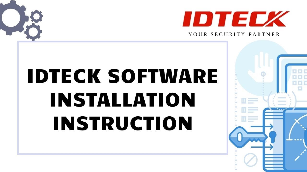 IDTECK Software Installation Instruction - YouTube