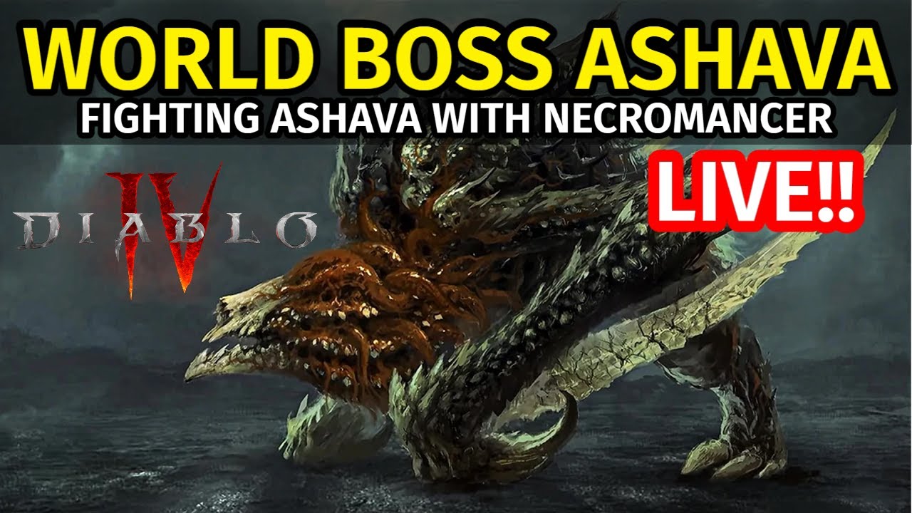 Diablo 4 Open Beta LIVE! (PS5) - Fighting World Boss ASHAVA with The ...