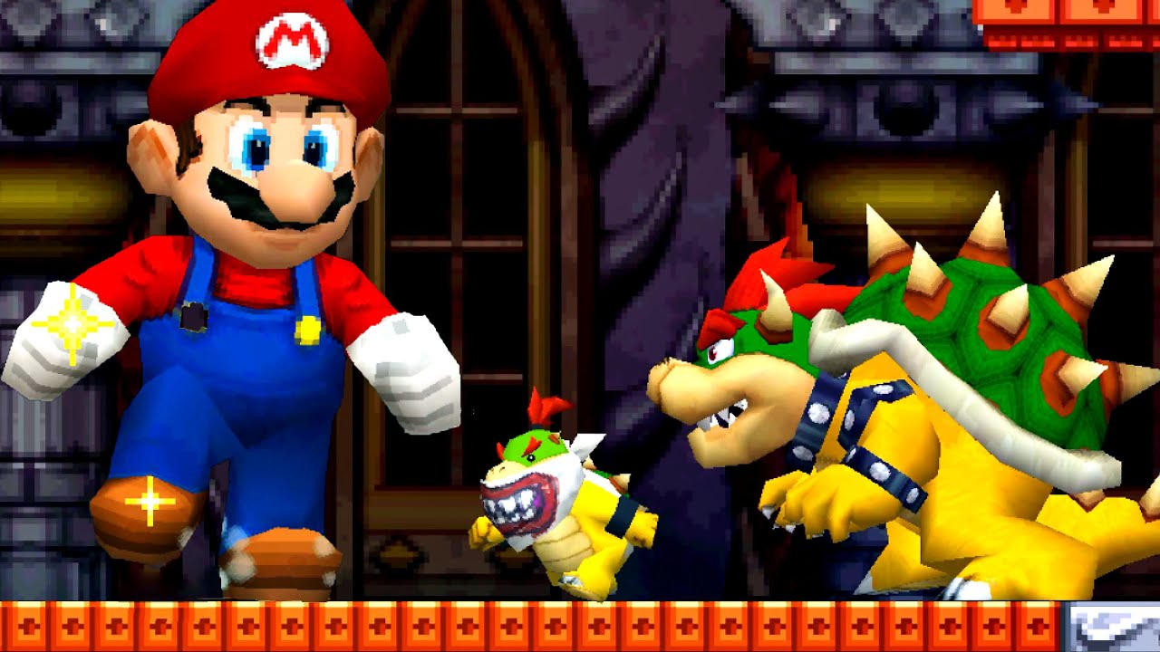 .All Bosses with Giant Mario - New Super Mario Bros DS - YouTube