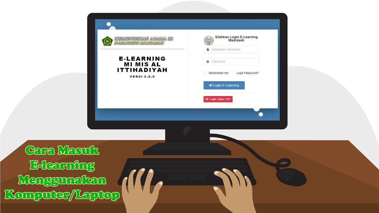 Cara Masuk E-learning Menggunakan Laptop/Komputer - YouTube