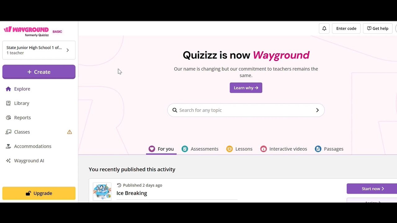 Tampilan Baru Quizizz Wayground dengan Fiturnya yang Lengkap. - YouTube