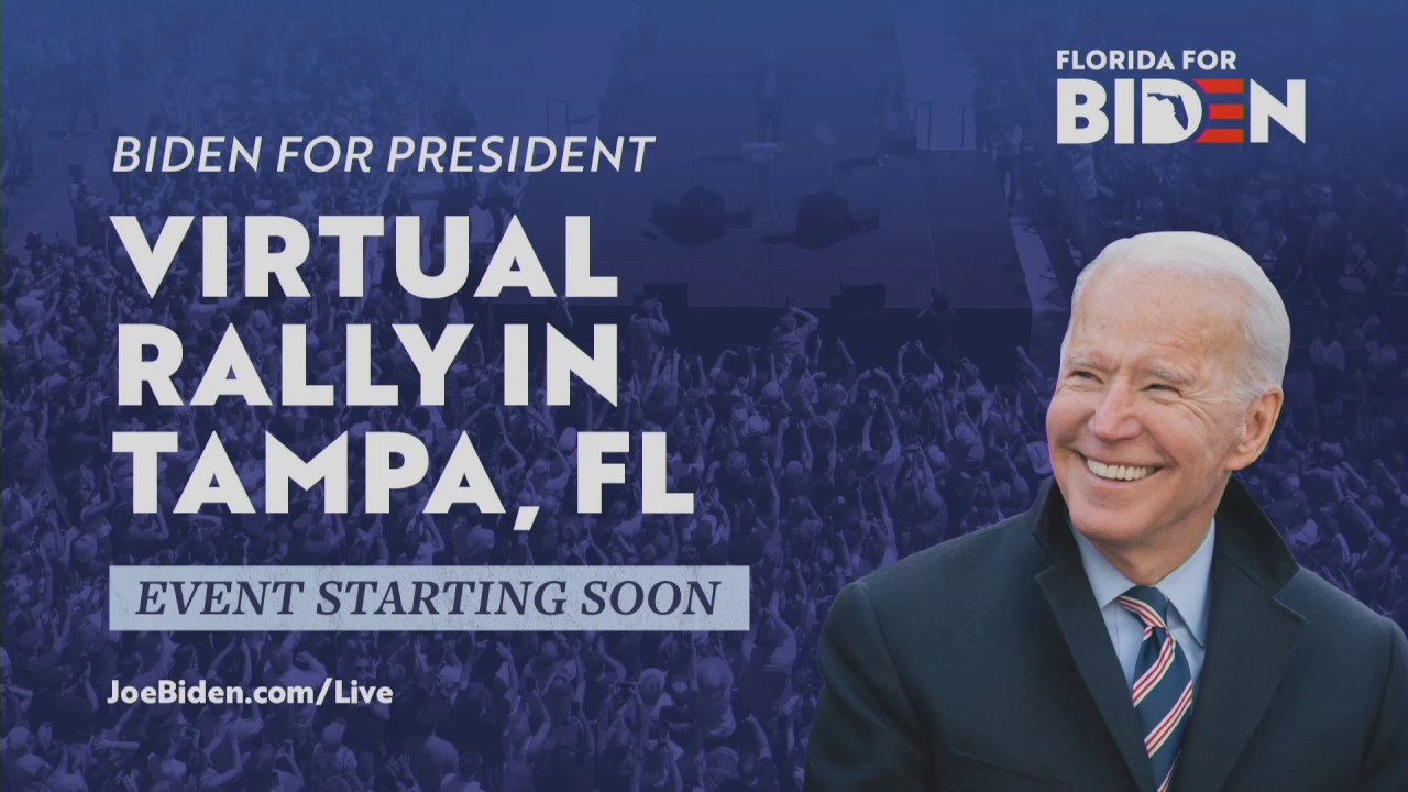 Join Vice President Biden For A Virtual Rally in Tampa, FL | Joe Biden ...