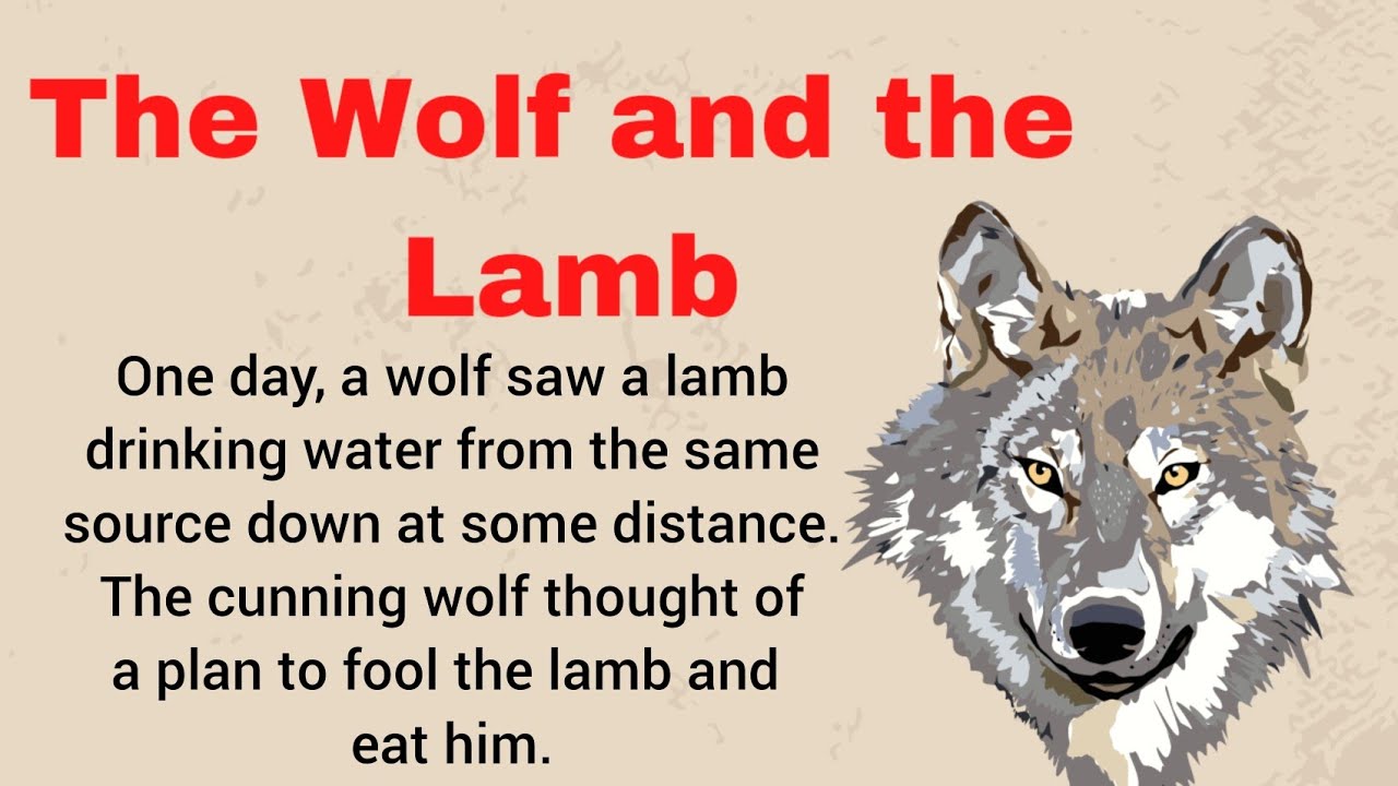 Learn English Through Story 👌| Improve your English |The Wolf and the ...