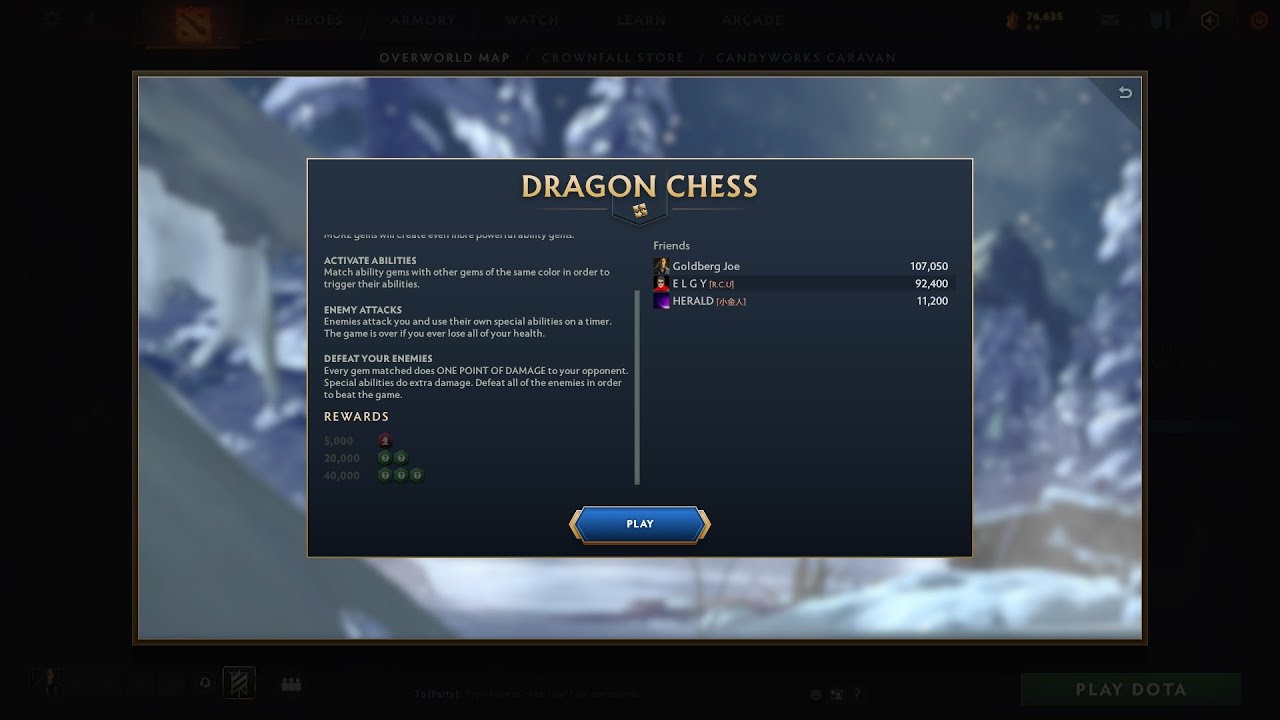 DOTA 2 - DRAGON CHESS. TRY TO BEAT MY OWN HIGH SCORES 107K - YouTube