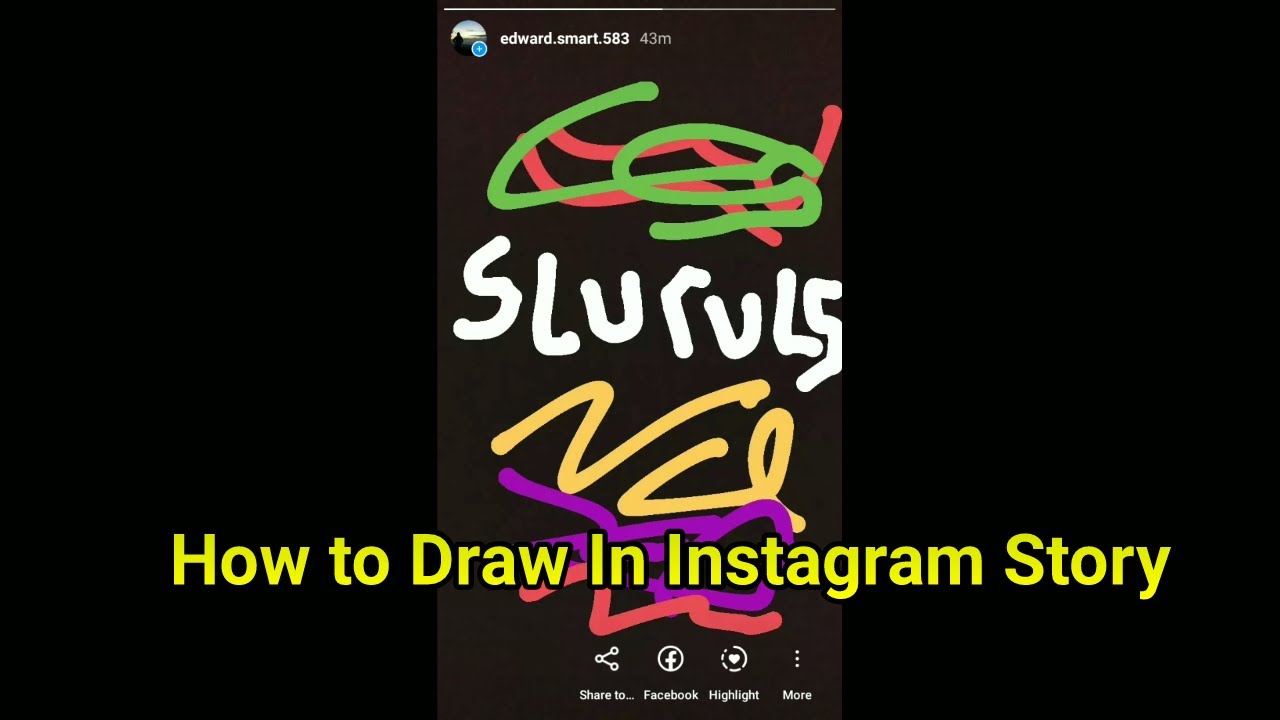 How to Draw In Instagram Story, Easy And Fast - YouTube