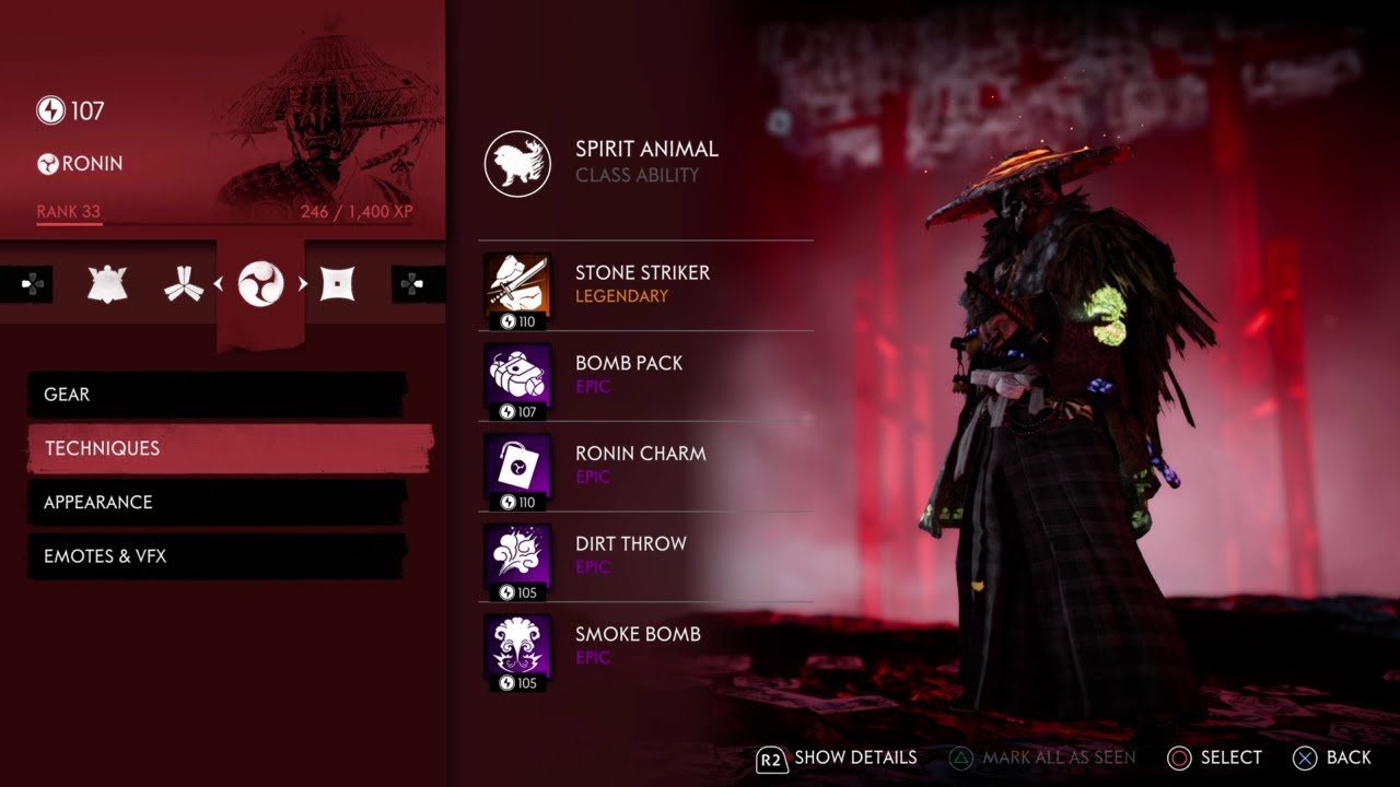 Ghost Of Tsushima Legend - Ronin class build (damage + support) - YouTube