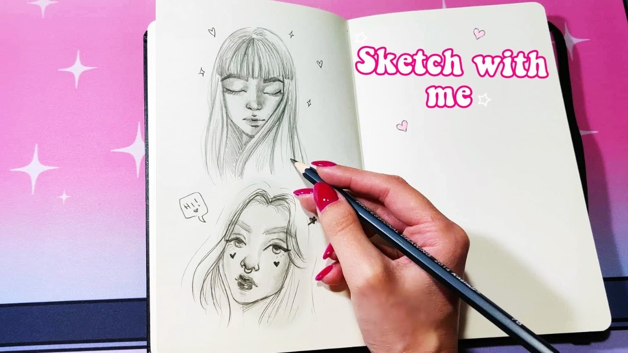 Sketch with me ️🥰Chill sketching session - YouTube