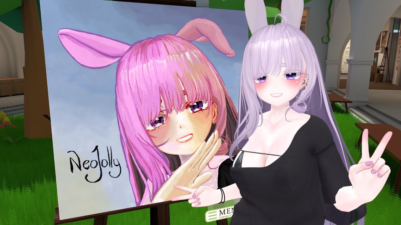Painting in VR NeoJolly 034 - #vrchat #painting #FinishingTouch # ...