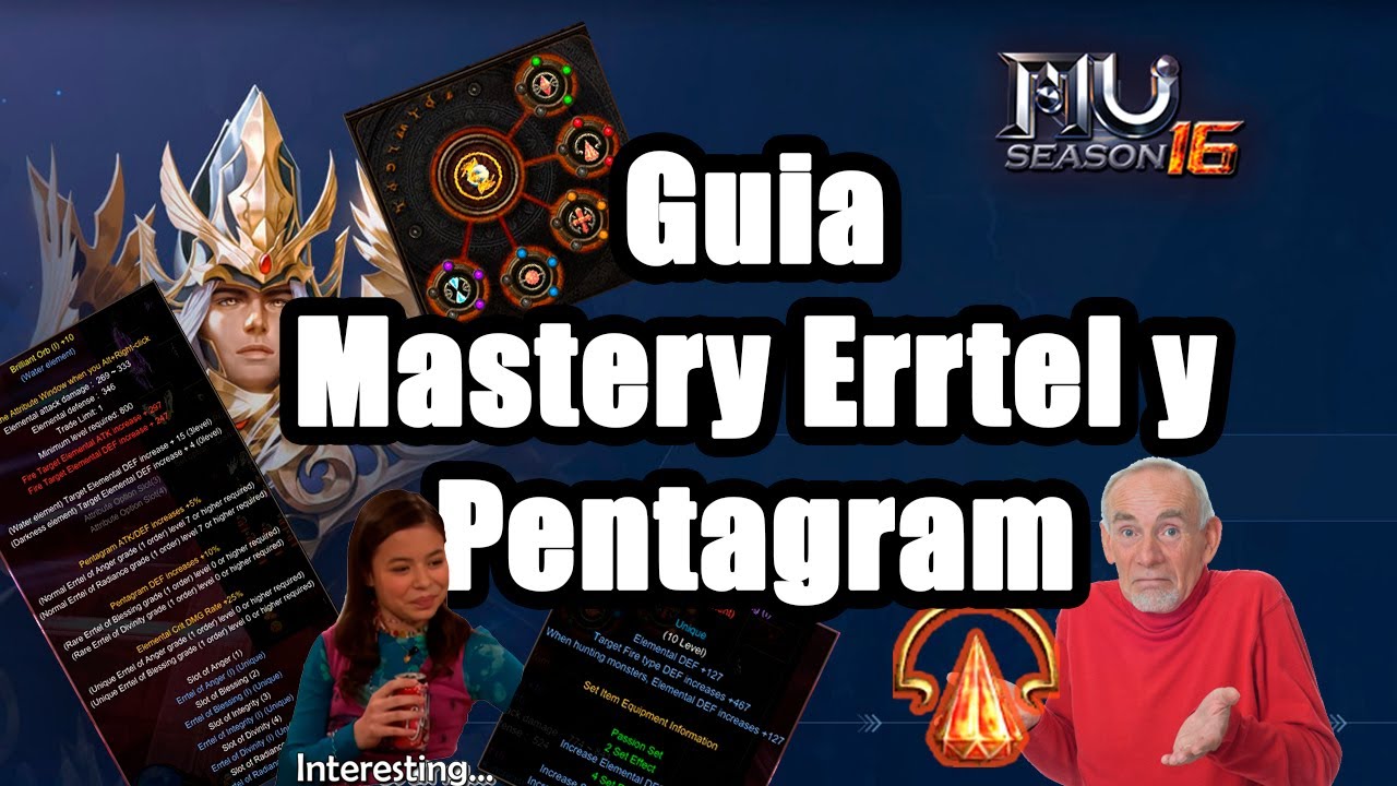 Guía Mastery Pentagram Y Errtels Season 16.1-3 [Mu online Webzen] - YouTube