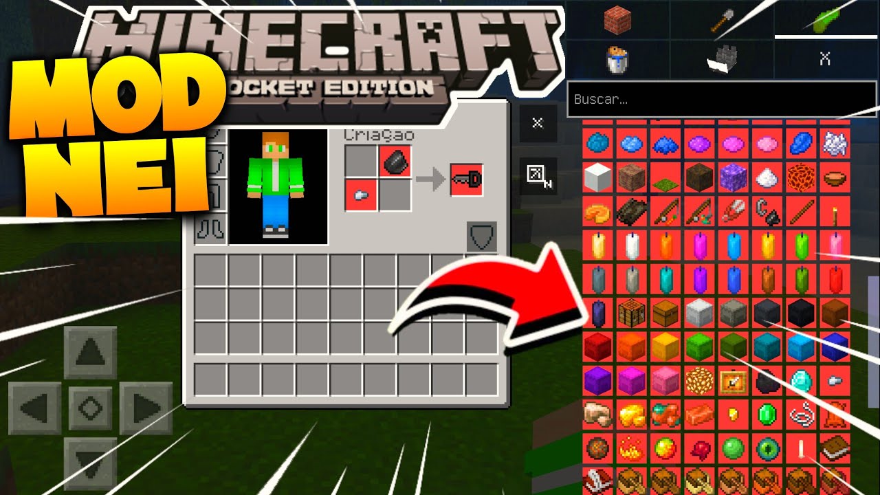 MOD NEI IGUAL DE PC PARA MINECRAFT PE 1.19! INTERFACE IGUAL DE PC PARA ...