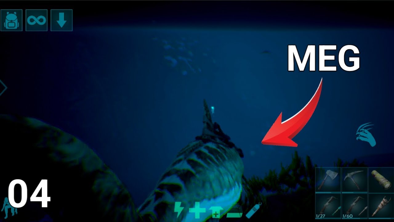 ARK under water journey | ARK Mobile Taming megalodon | ark mobile ...