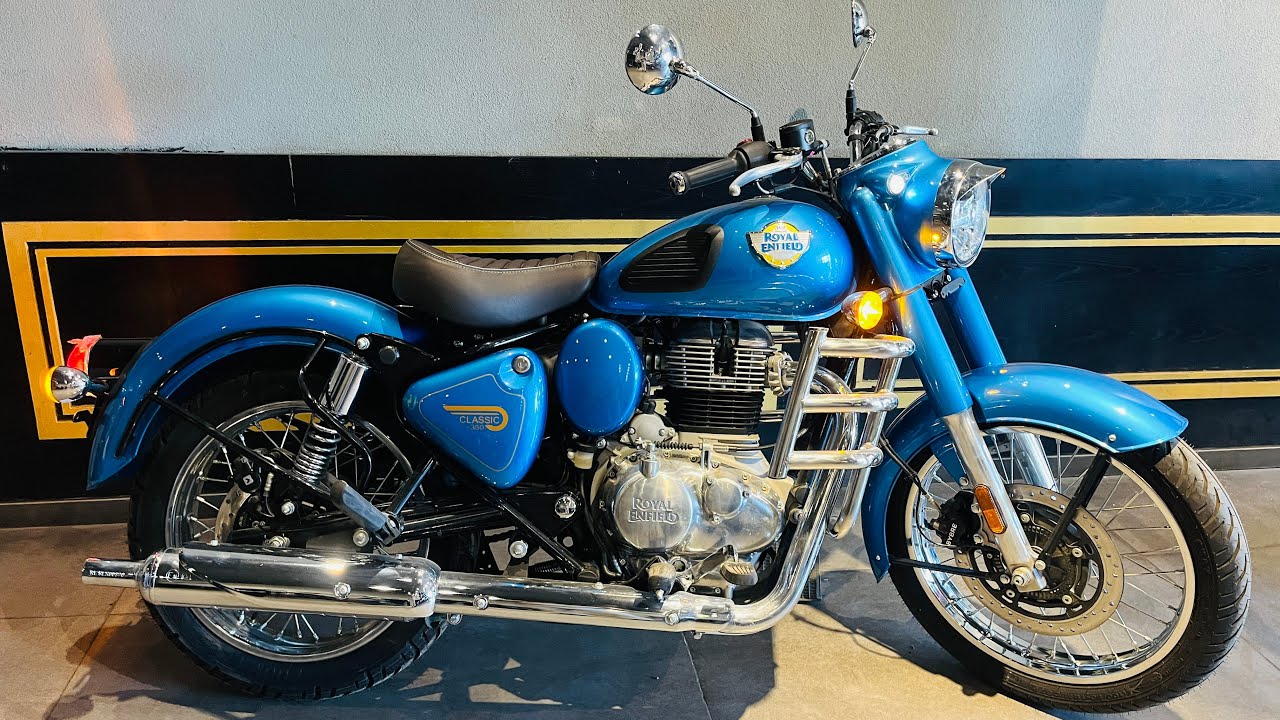 2025🔥Royal Enfield Classic 350cc Jodhpur Blue Colour Details Review ...