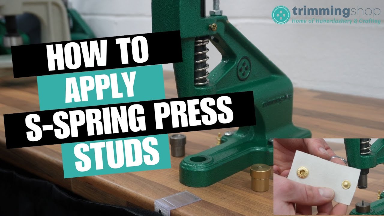 How to apply S Spring Press Studs using the Green Machine - YouTube
