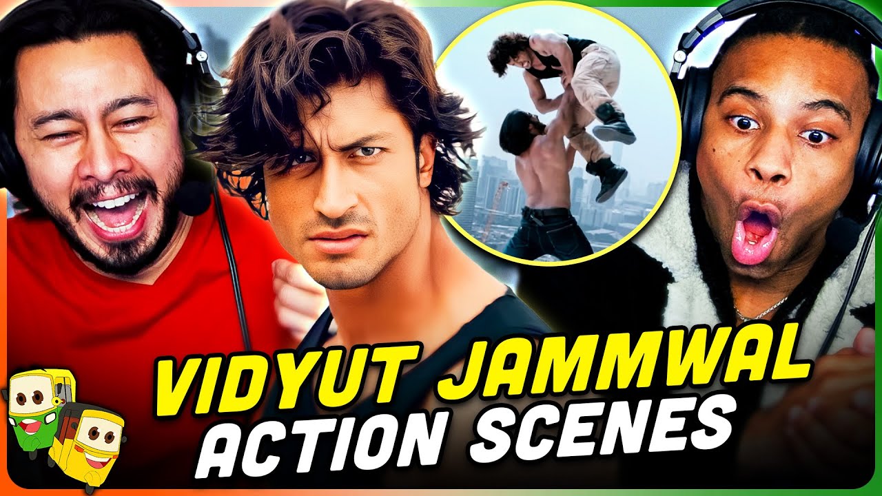 VIDYUT JAMMWAL Action Scenes REACTION w/ @fikshunthesamurai | Commando 3 & Commando 2 - YouTube
