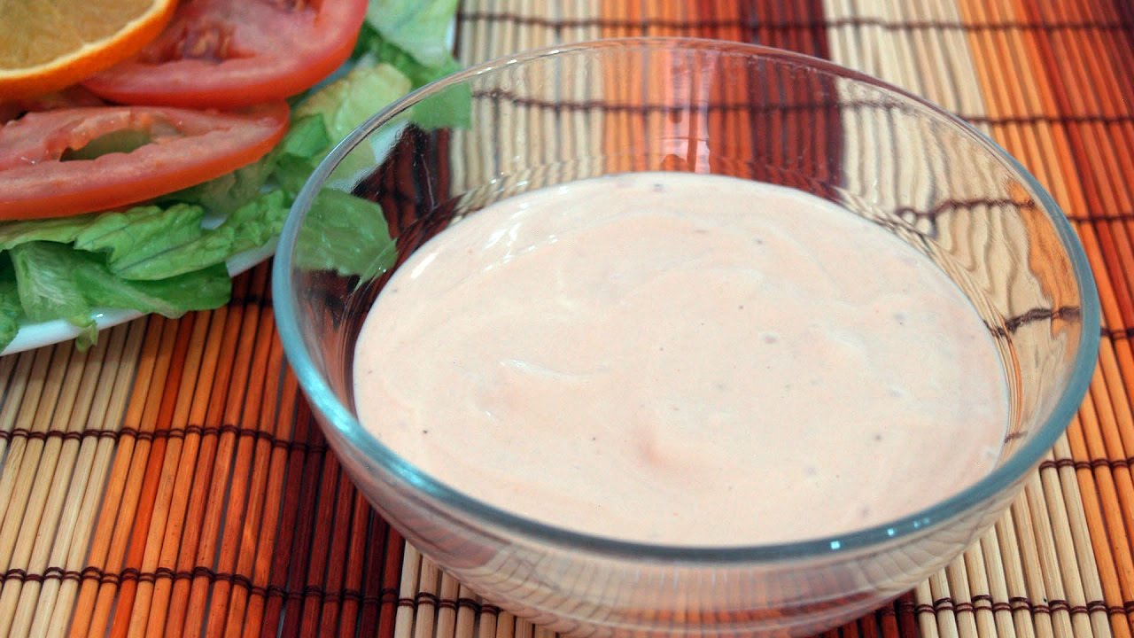 Cómo hacer salsa rosa o salsa cóctel - YouTube