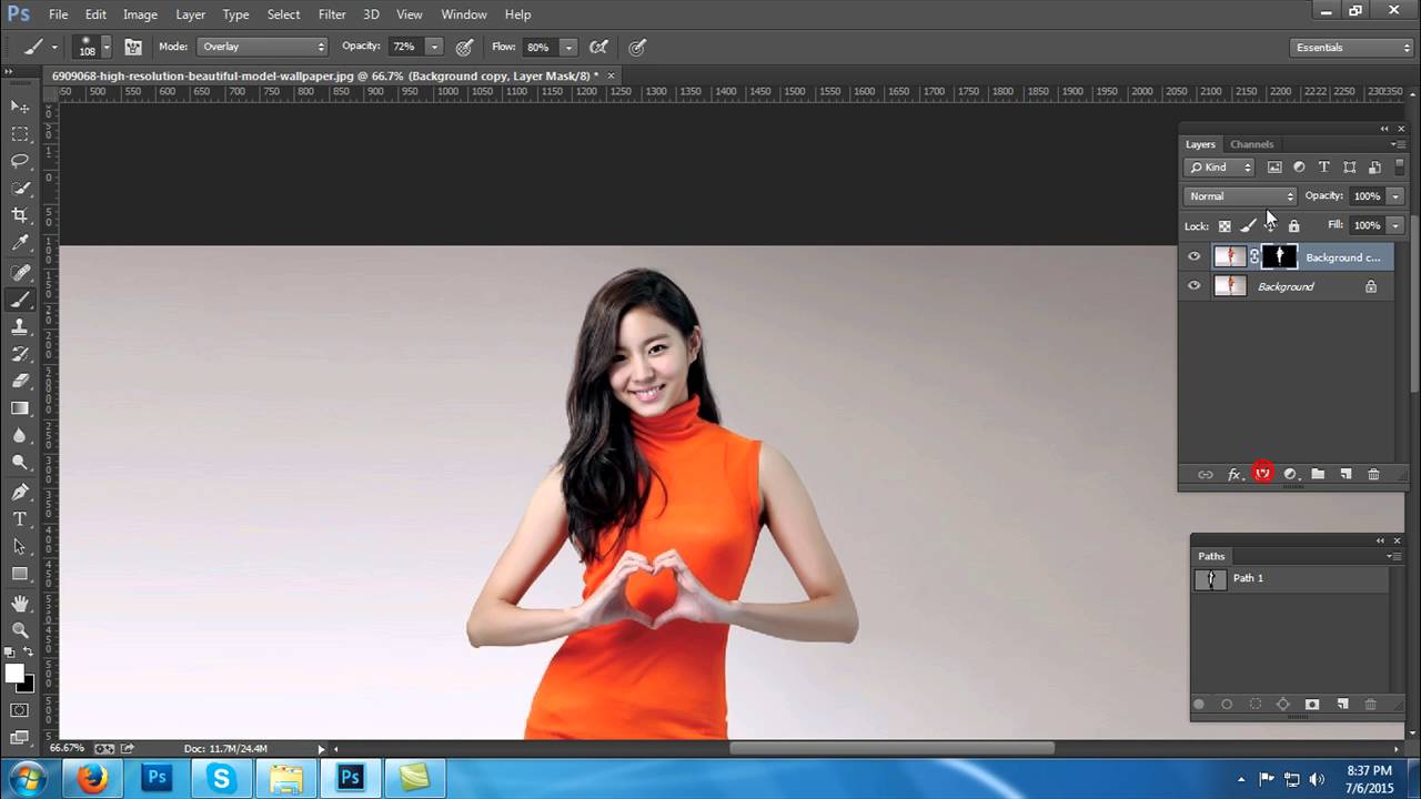 Model Image Masking | Clipping Path service House - YouTube