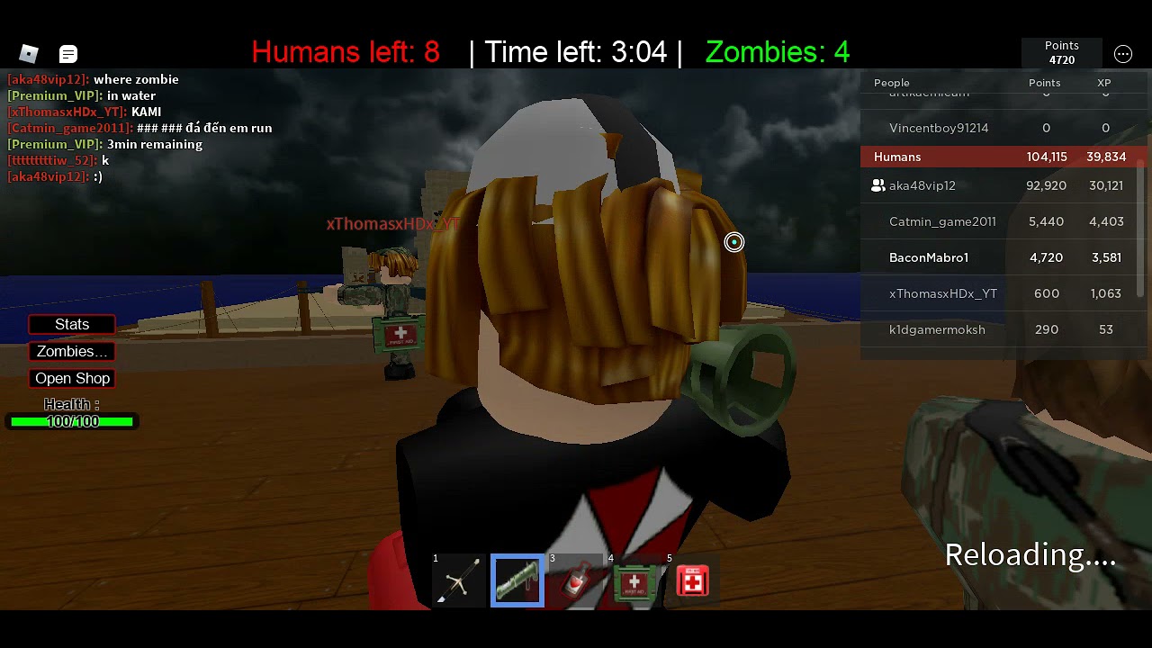 Roblox Humans Vs Zombies V2.3.4 #15 - YouTube