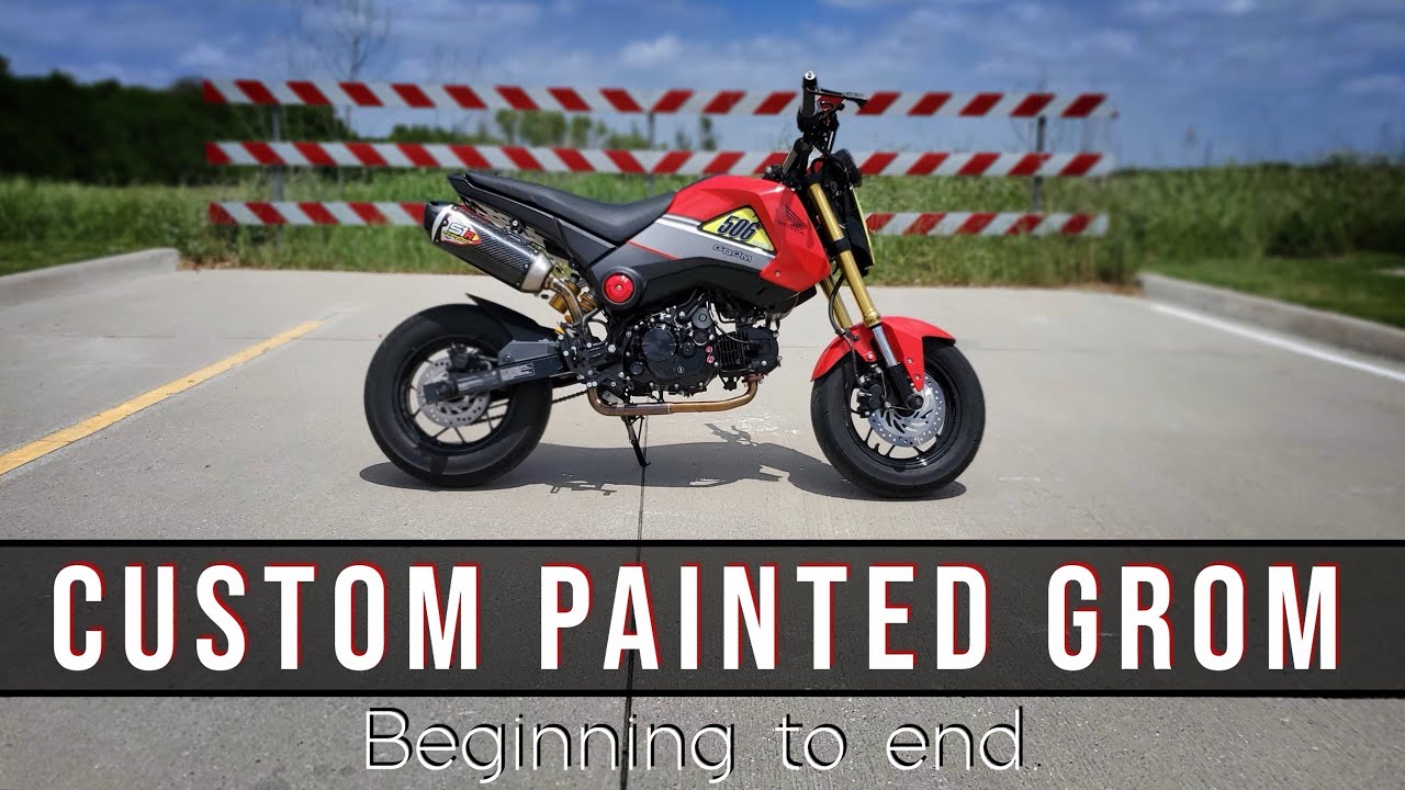 Custom Painted Honda Grom | Paint and Race Livery for Under $25 ...