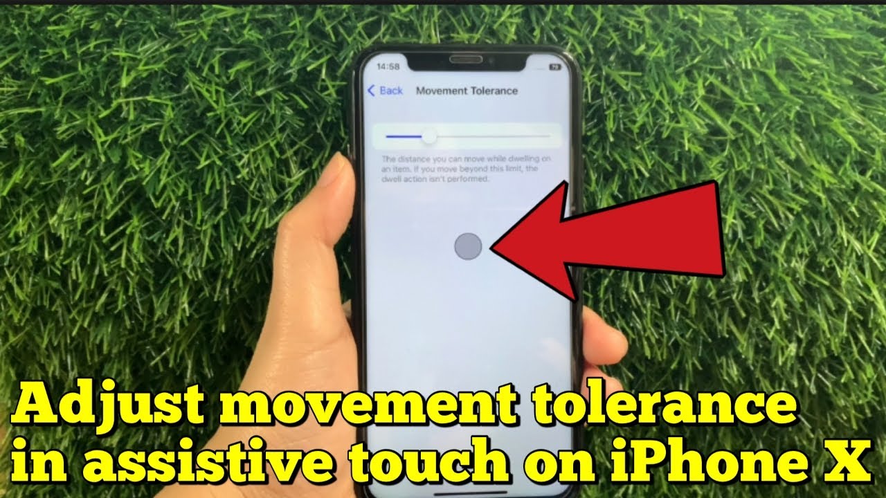 How to adjust movement tolerance in assistive touch on iPhone X - YouTube