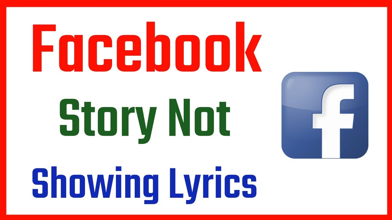 How to fix facebook story not showing lyrics - YouTube