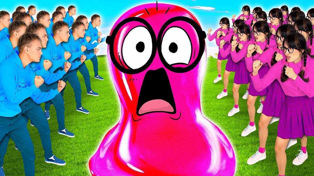 男子 VS 女子 ＠学校 || サム、学校へ行く - YouTube