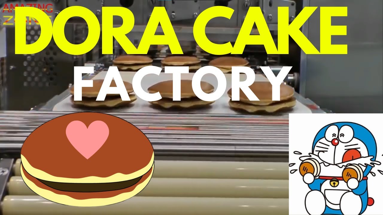 How Dora Cake is made in Factory / DoraCake Machine / Doraemon Cake ...