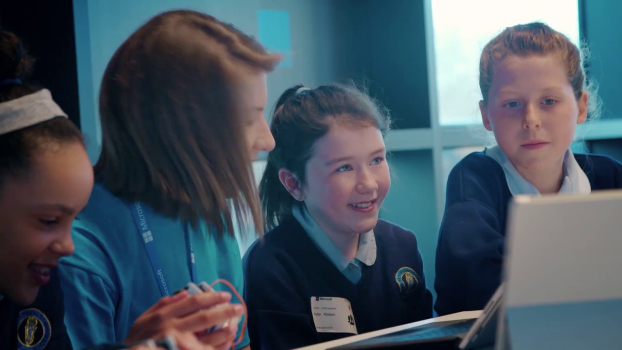Microsoft DreamSpace with St. Kevin’s Girls National School - YouTube