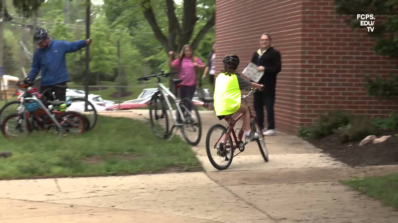 Bike To School Day at Chesterbrook ES - YouTube