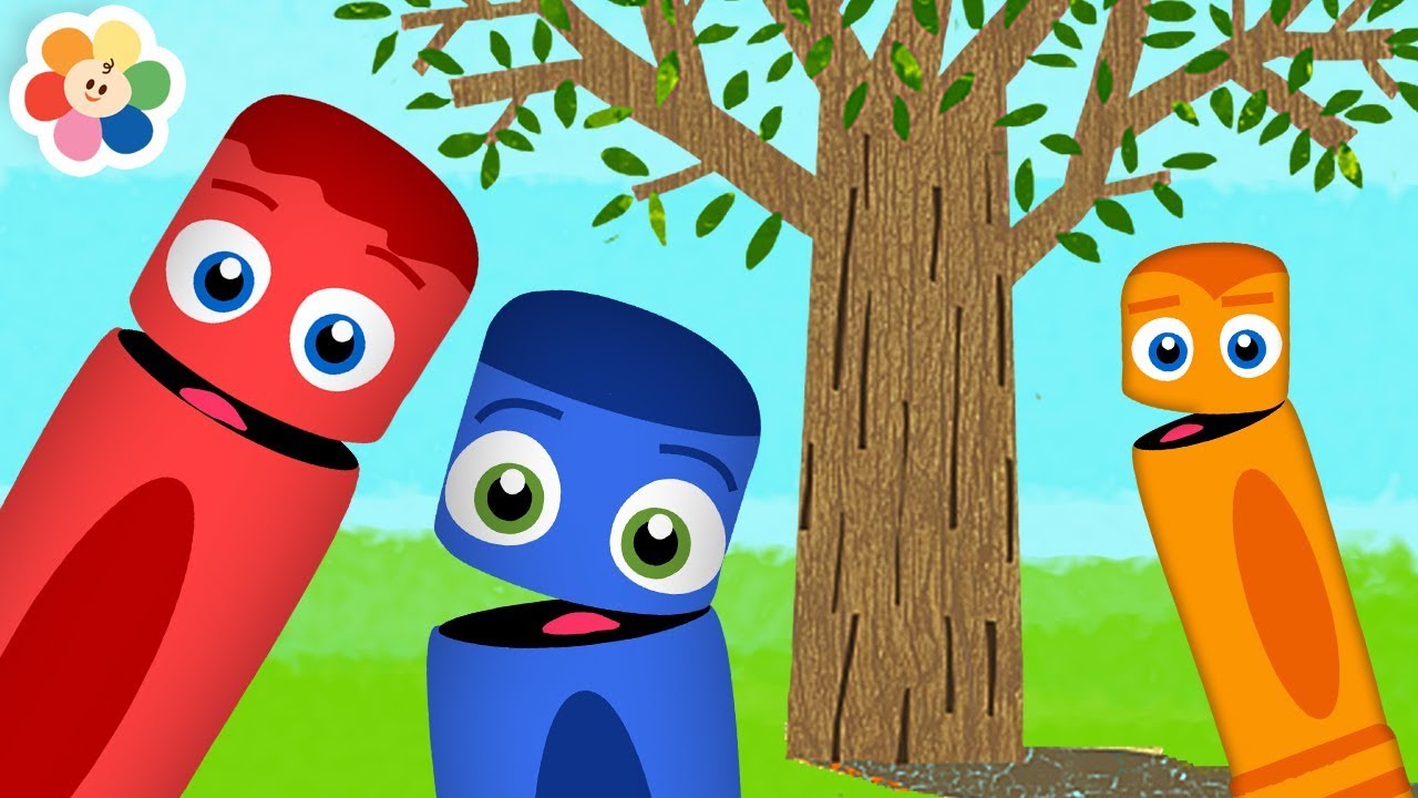 Learn Colors with Nature | Coloring Trees & Animals for Kids | Color ...