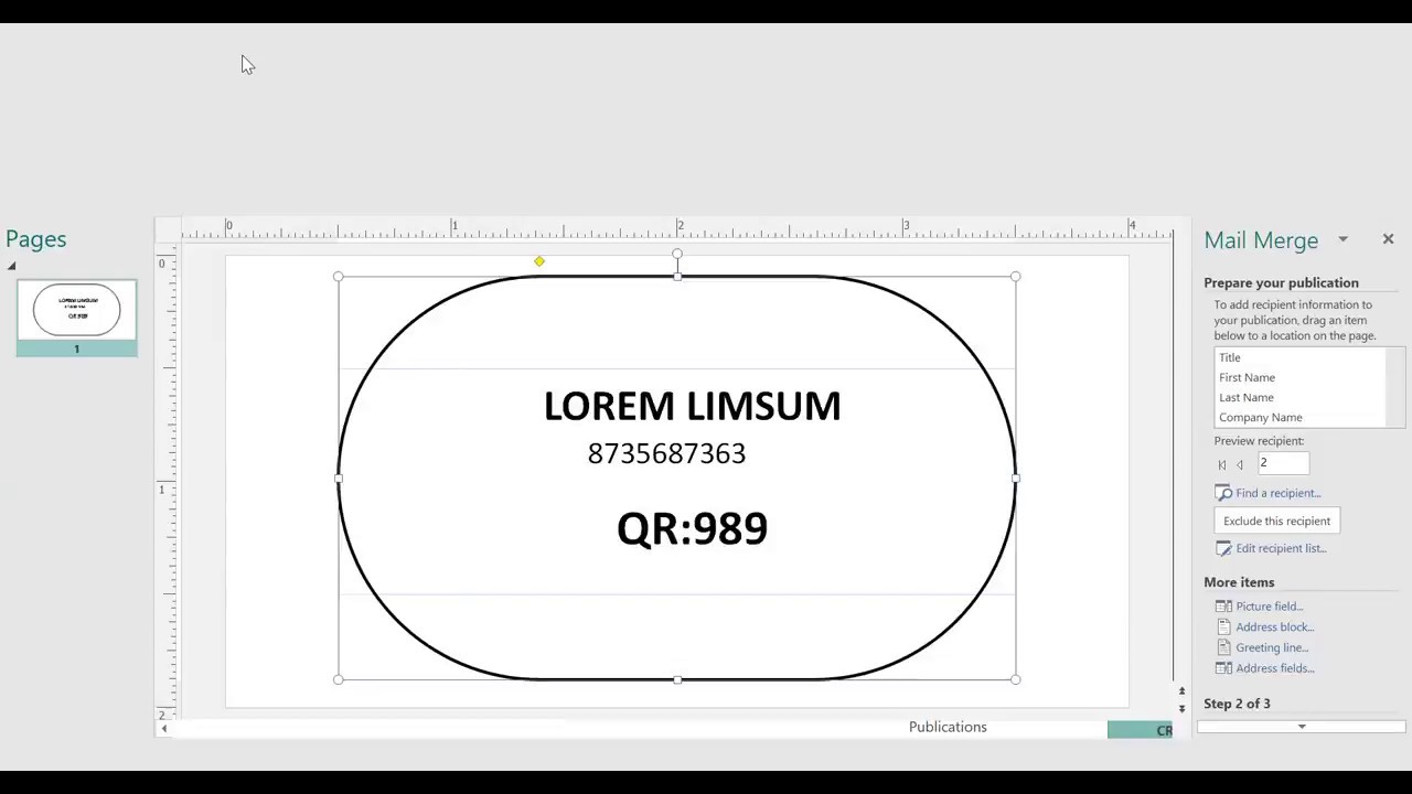 Create Post Card 😱🔥🔥or Visiting Card Printing Easy with Microsoft ...