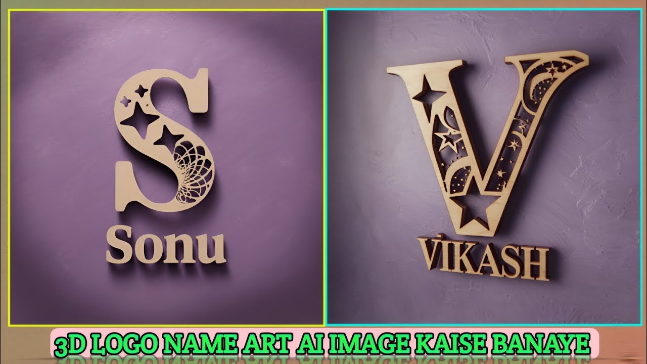 Ideogram Se 3D LOGO Name Art AI image kaise banaye|| Technical Moon 87 ...