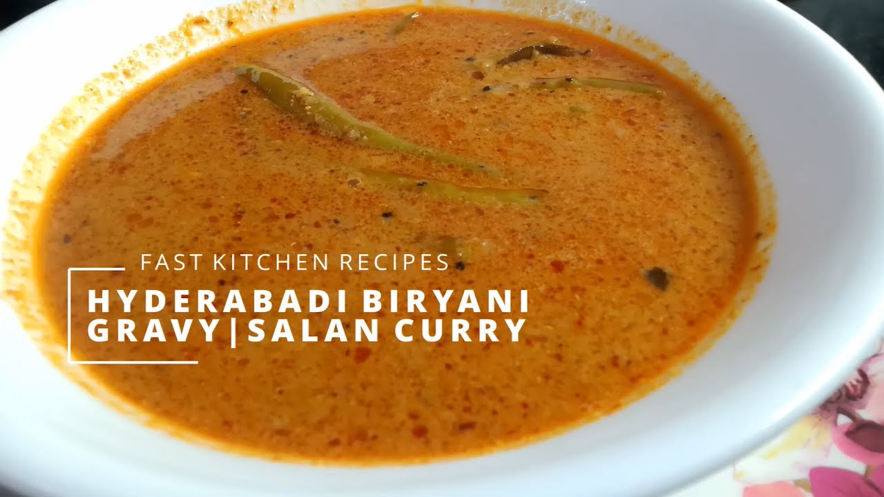 Hyderabadi Biryani Salan Curry Recipe | Mirchi Salan | Easy Recipe by ...