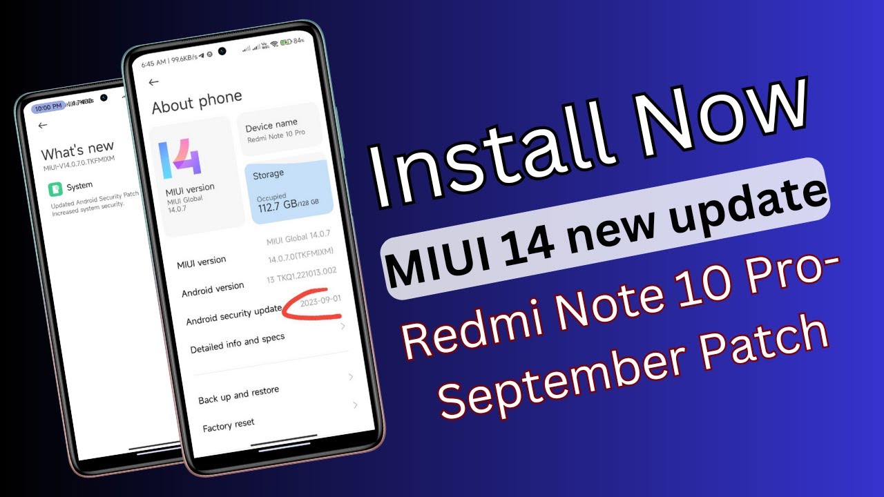 Finally - Redmi Note 10 Pro new update with September 2023 Security ...