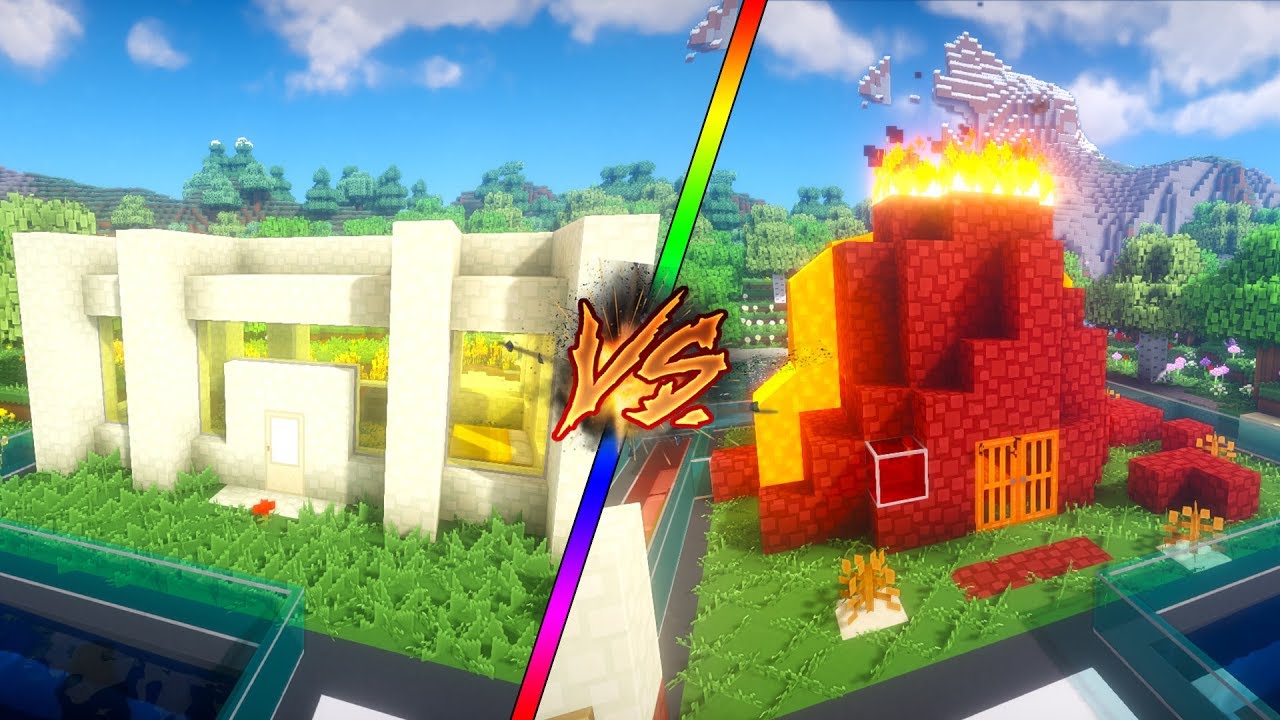 ️ Casa del NETHER vs Casa del END con ARTIC - MINECRAFT - YouTube