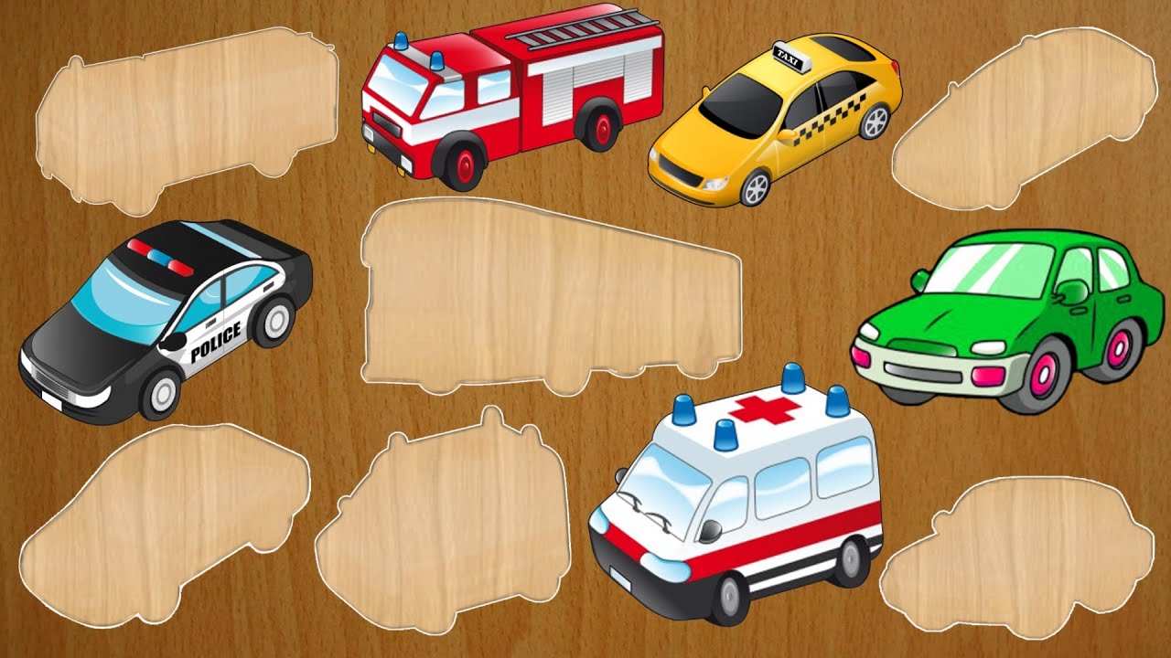 Street Vehicles Puzzle For Toddlers | Vehicles For Kids | ANIMATION ...