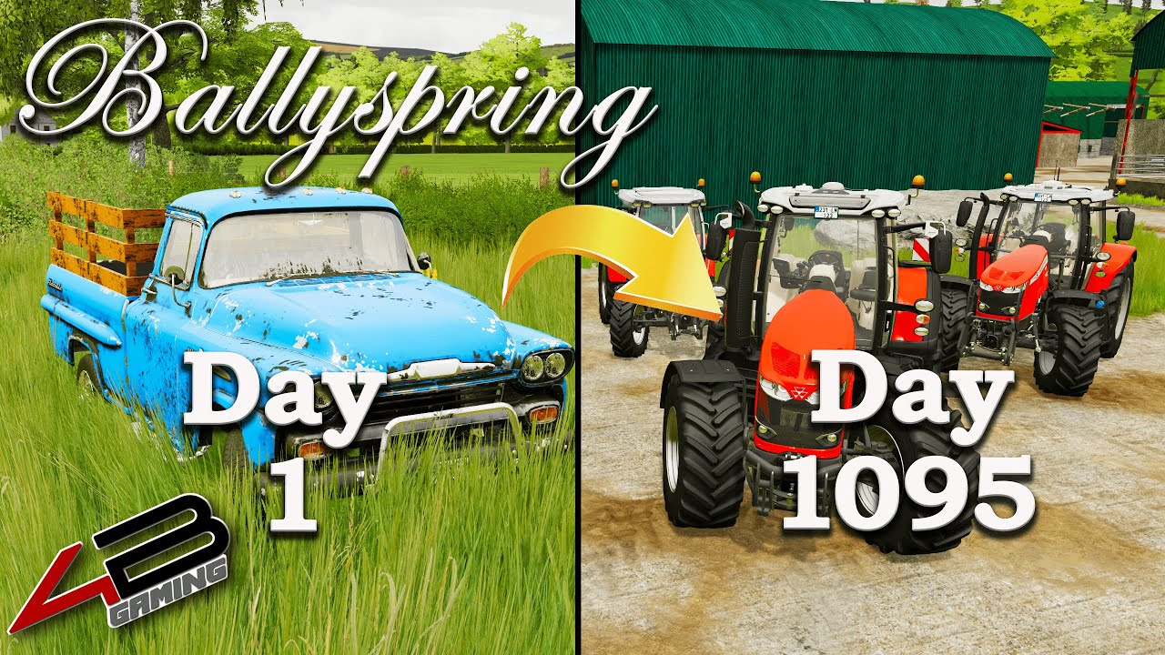 I spent 3 years Building this Farm from Scratch!!! Ballyspring Fs22 ...
