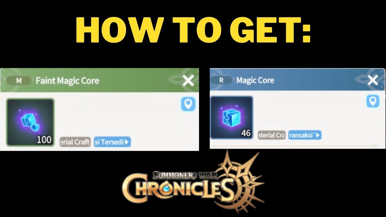 Magic Core & Faint Magic Core Summoners war chronicles Guide Farming ...