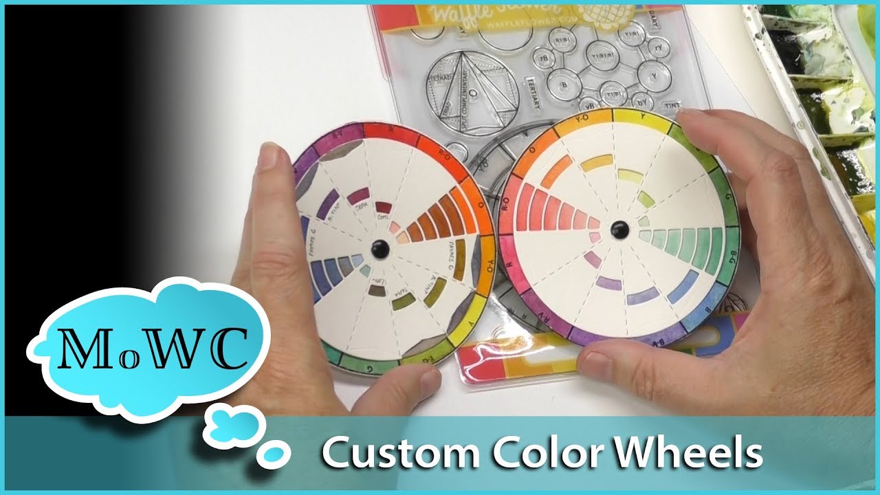 Creating Custom Color Wheels for Watercolor – Waffleflower Stamps - YouTube
