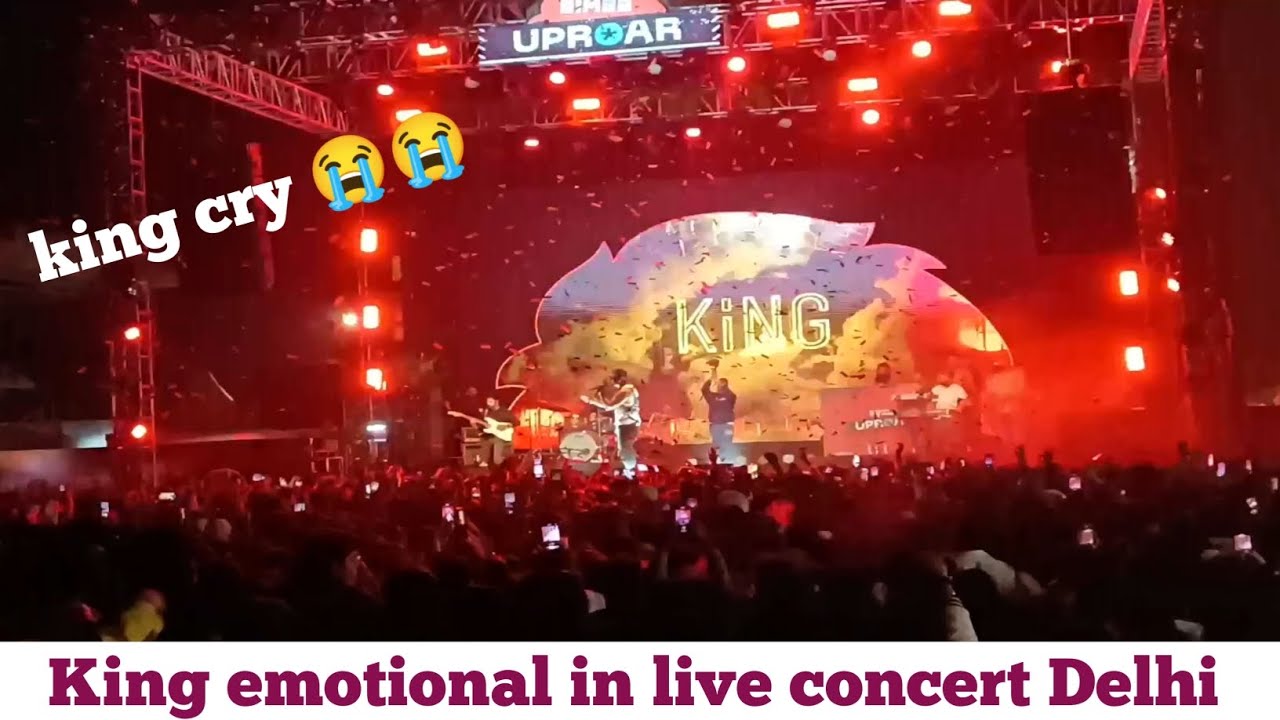 king emotional in live concert delhi | Dlf Simba uproar | king ...
