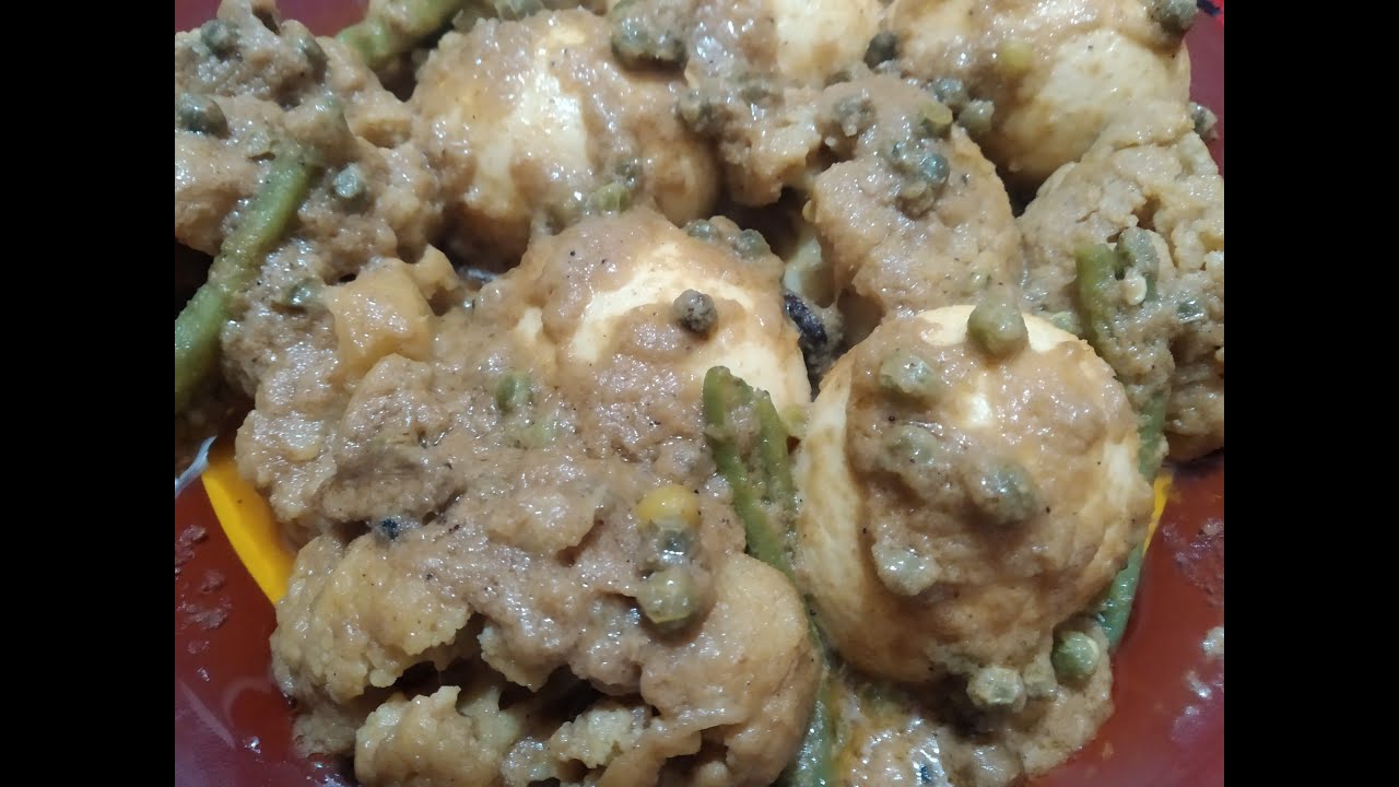 ফুলকপি আর ডিমের হোয়াইট কারি / কোরমা রেসিপি/koli flower with eggs white ...